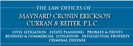 Attorney Michael Curran, Maynard Cronin Erickson & Curran, Phoenix, Arizona